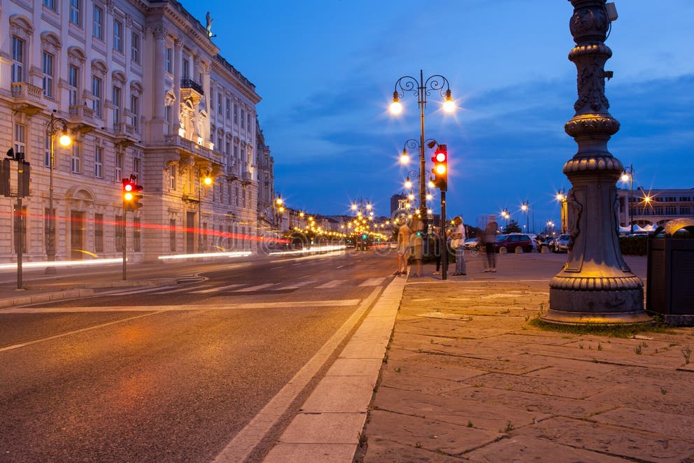 Street of Trieste stock photo. Image of italy, light - 63712766