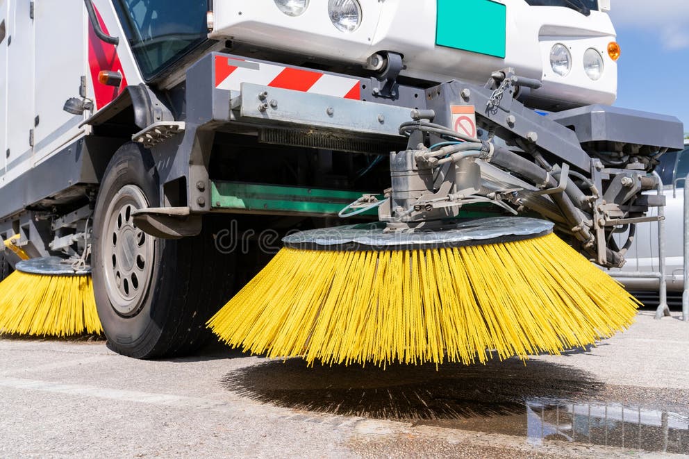 Street Vacuum Cleaner Sweeper Machine Stock Image - Image of cleaner ...