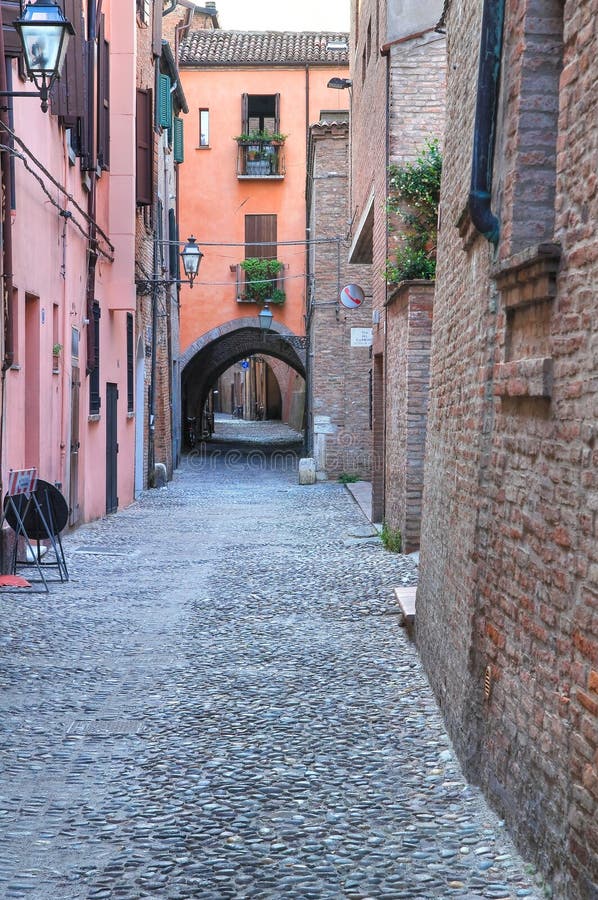 Street of the Vaults. Ferrara. Emilia-Romagna. Italy Stock Photo ...