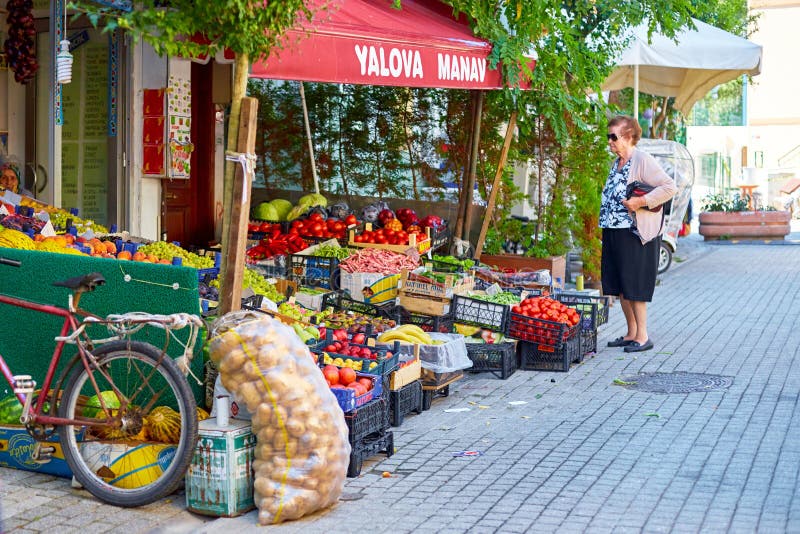 Vegetable Stall in the Market Barcelona Editorial Image - Image of ...