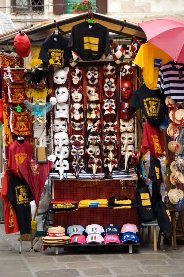 Street Vendor Stand in Venice Stock Image - Image of urban, summer: 4394729