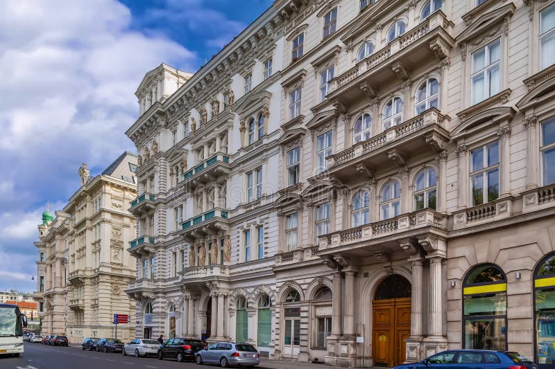 Street in Vienna, Austria stock photo. Image of view - 361965364