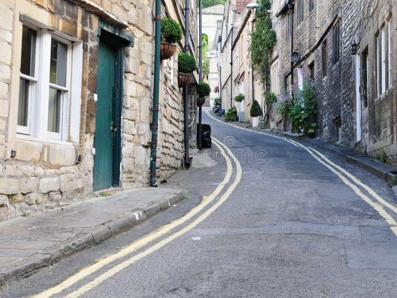 Town Street View stock image. Image of avenue, background - 41585009