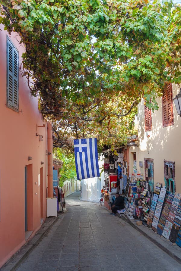 Street view of Athens editorial stock photo. Image of cityscape - 240630703