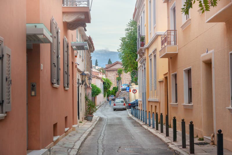 Street view of Athens stock photo. Image of cityscape - 241351798