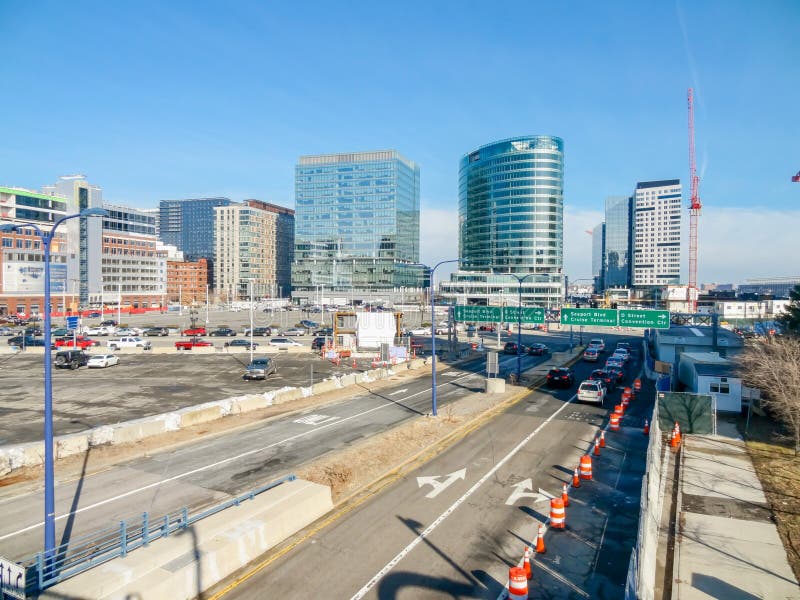Street View in Boston - BOSTON / MASSACHUSETTS - January 21, 2017 ...