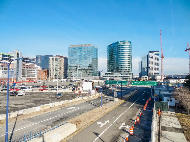 Street View in Boston - BOSTON / MASSACHUSETTS - January 21, 2017 ...