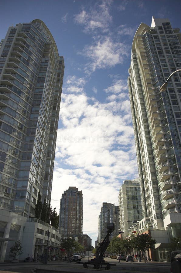 Street view of condos stock photo. Image of metro, house - 1109406