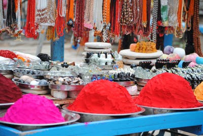 Street View India stock photo. Image of temple, colors - 12557752