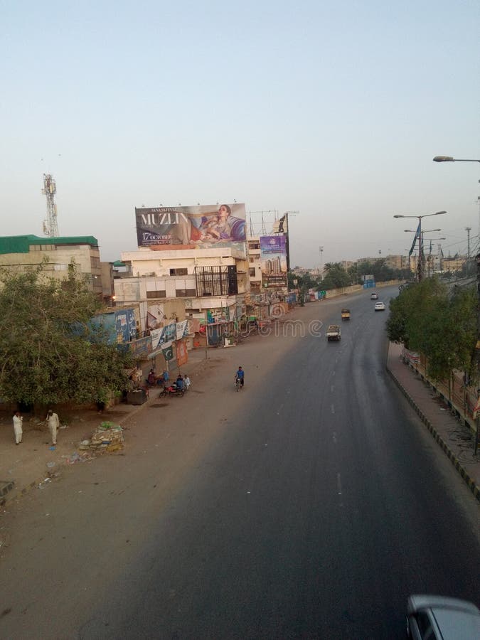 Street View Karachi Early Mornging Editorial Image - Image of karachi ...