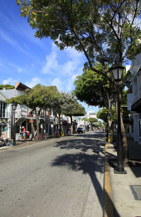 Street View in Key West Florida Editorial Stock Photo - Image of bike ...