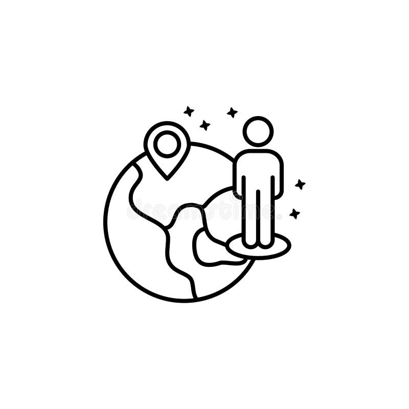 Street View Map Man Icon. Element of Maps and Navigator Icon Stock ...