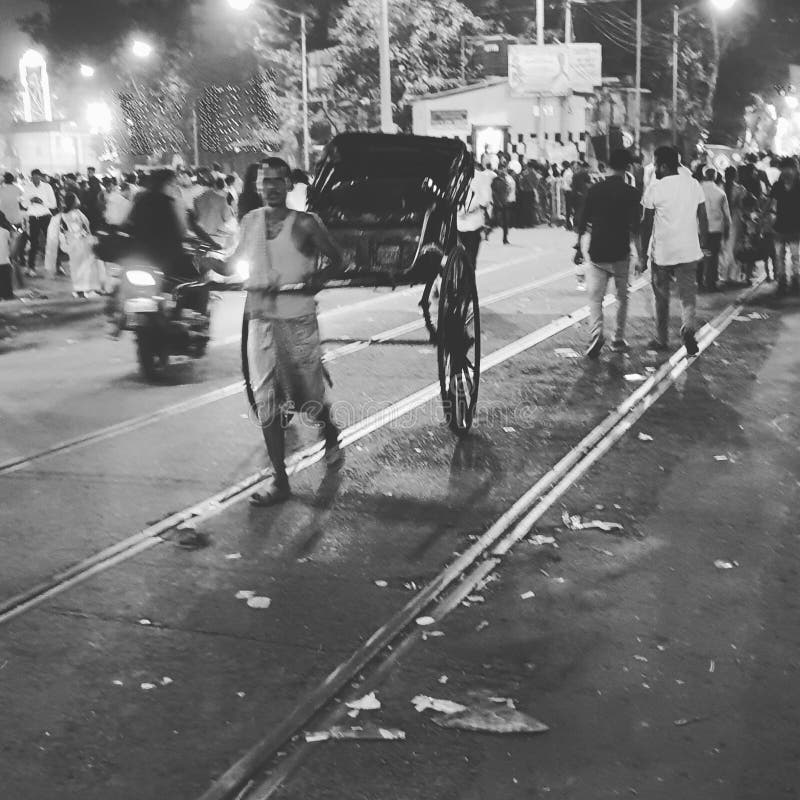 Street view editorial image. Image of last, rickshaws - 129352085