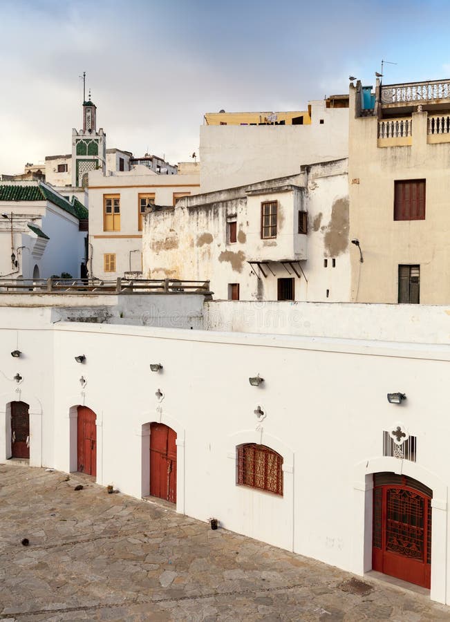 Street View of Medina in Tangier, Morocco Stock Image - Image of view ...