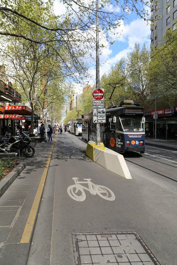 Street View in Melbourne,australia Editorial Photo - Image of daytime ...