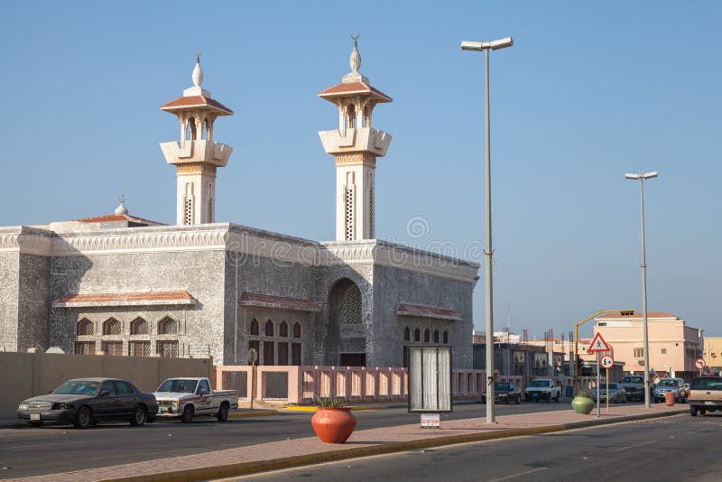 Street View with Mosque and Road, Saudi Arabia Editorial Image - Image ...