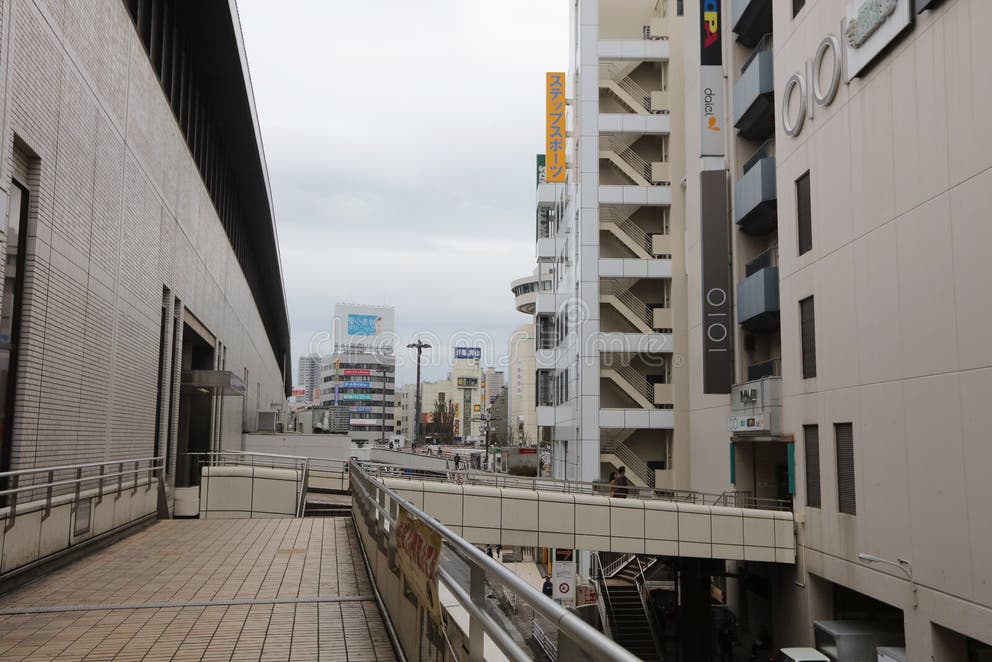 The street view at Omiya editorial stock photo. Image of city - 77837223