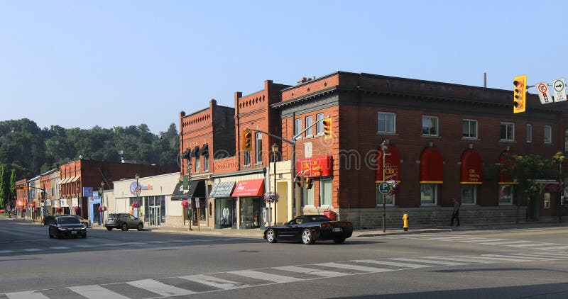 Street View from Paris, Ontario, Canada Editorial Photography - Image ...