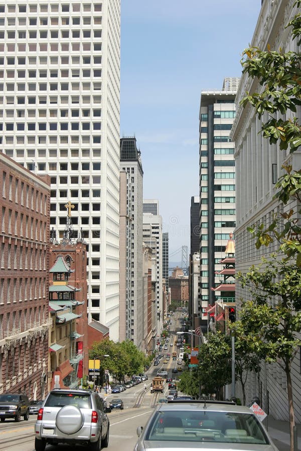 A Street View in San Francisco CA. Stock Image - Image of life ...