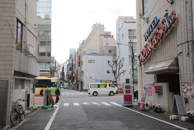 Street view at tokyo japan editorial photo. Image of travel - 100035756