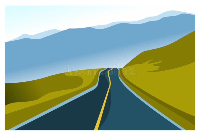 Street View Vector Illustration Stock Vector - Illustration of highway ...