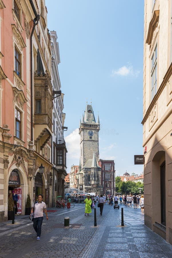 Street Views of Prague in Czech Republic Editorial Stock Photo - Image ...