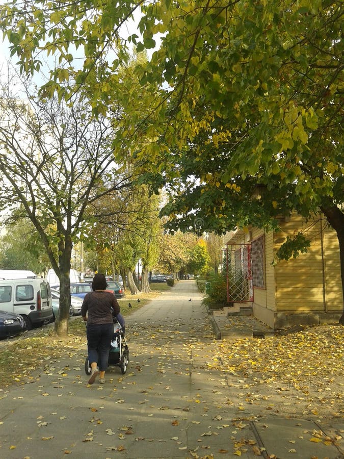 Street walk editorial stock image. Image of person, neighbourhood ...