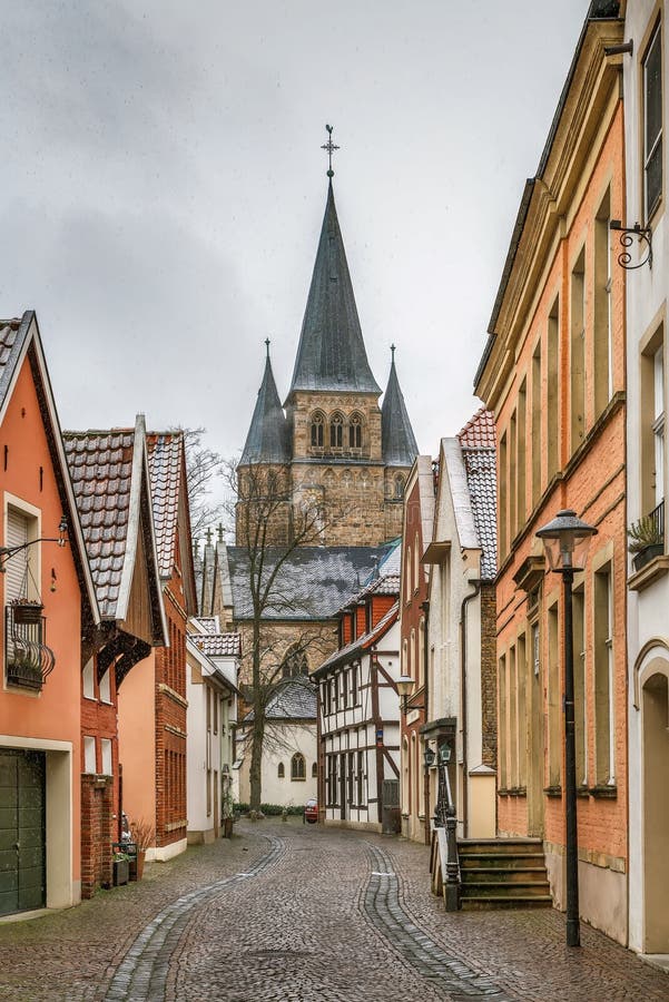 Street in Warendorf, Germany Stock Photo - Image of rhine, city: 128354710