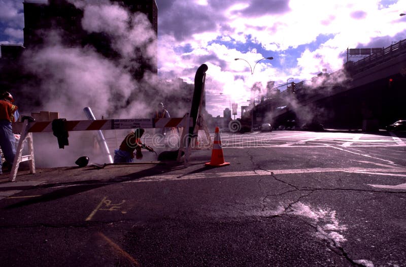 Street work stock image. Image of work, manhattan, construction - 2125237