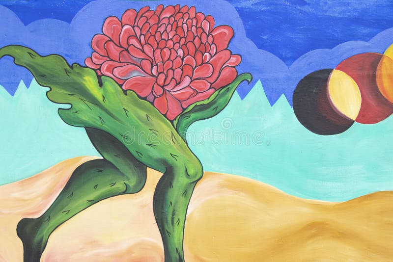 Street Work of Unknown Artists. Art is Everywhere. Nice Stock ...