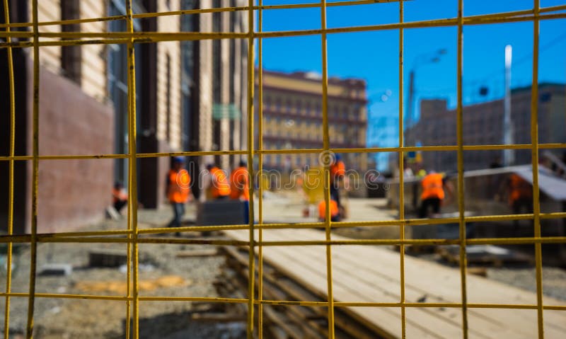 Street Workers stock image. Image of steel, colleague - 58570483