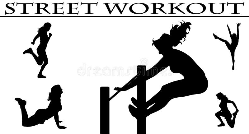 Street workout stock vector. Illustration of arms, people - 88524132
