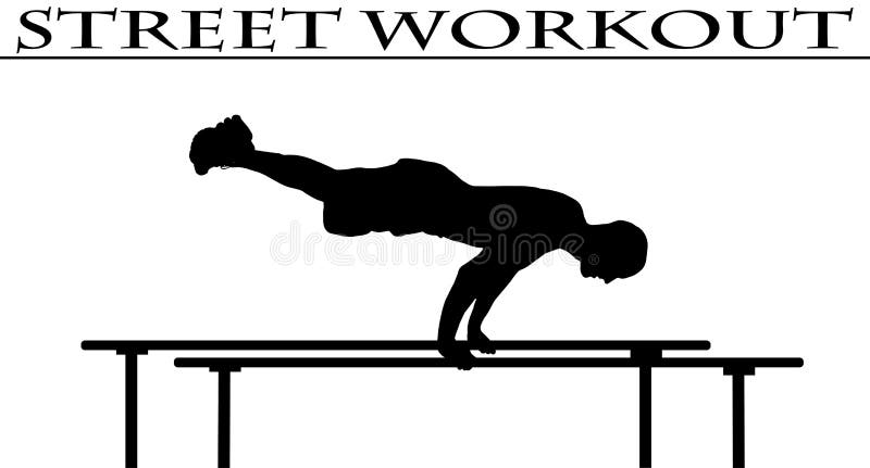 Street workout silhouettes stock vector. Illustration of isolated ...