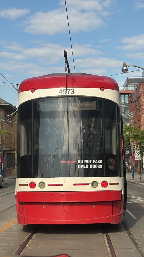Streetcar in Toronto, Canada Editorial Stock Photo - Image of design ...