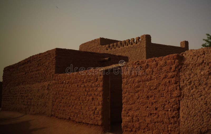 At the Streets of Agadez Old City, Niger Stock Photo - Image of mosque ...