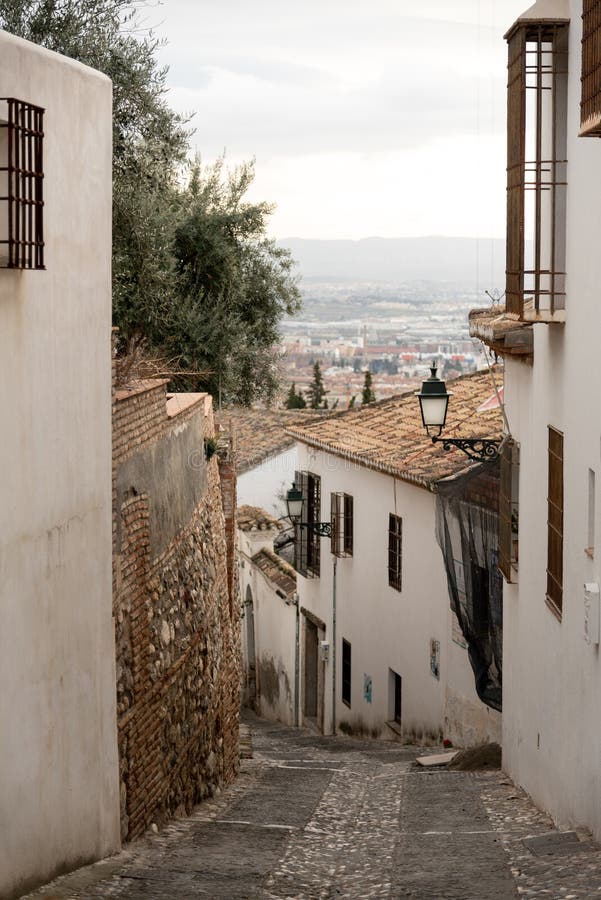 Streets of Albaicin in Granda, Andalusia, Spain Editorial Photo - Image ...