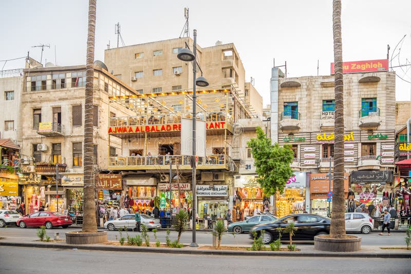 In the Streets of Amman City - Jordan Editorial Photo - Image of ...