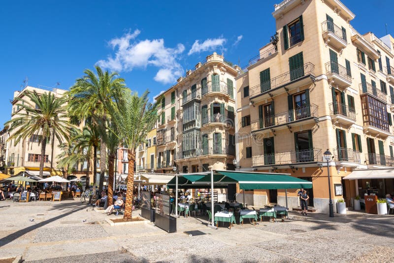 Streets and Architecture of Palma De Mallorca, Balearic Islands, Spain ...