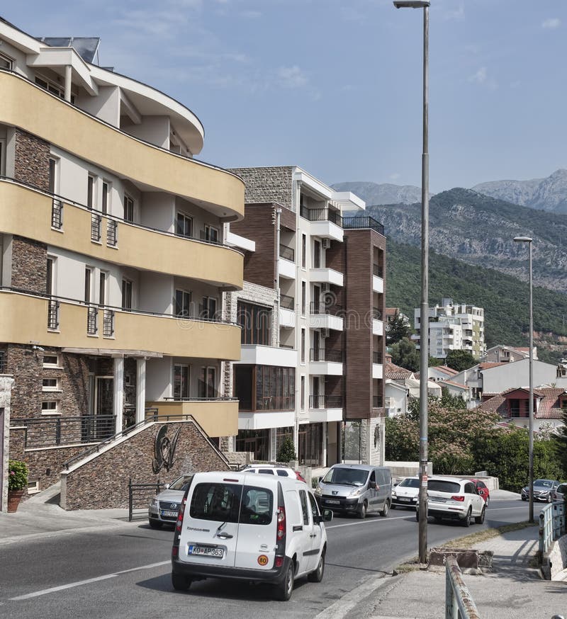 On the Streets of Budva in the Season a Large Enough Movement Editorial ...