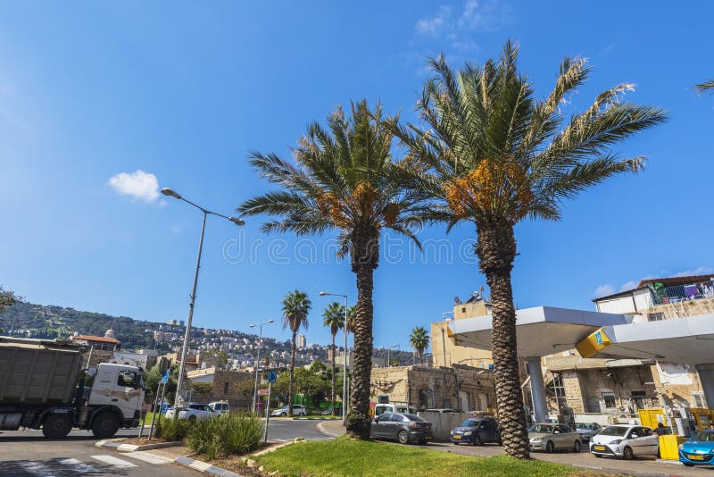Streets in the City of Haifa in Israel Editorial Image - Image of ...