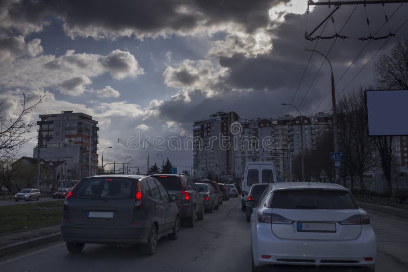 Streets of the city editorial image. Image of city, traffic - 183052305