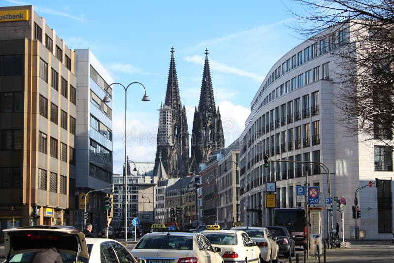 Streets of Cologne, Germany Editorial Stock Image - Image of streets ...