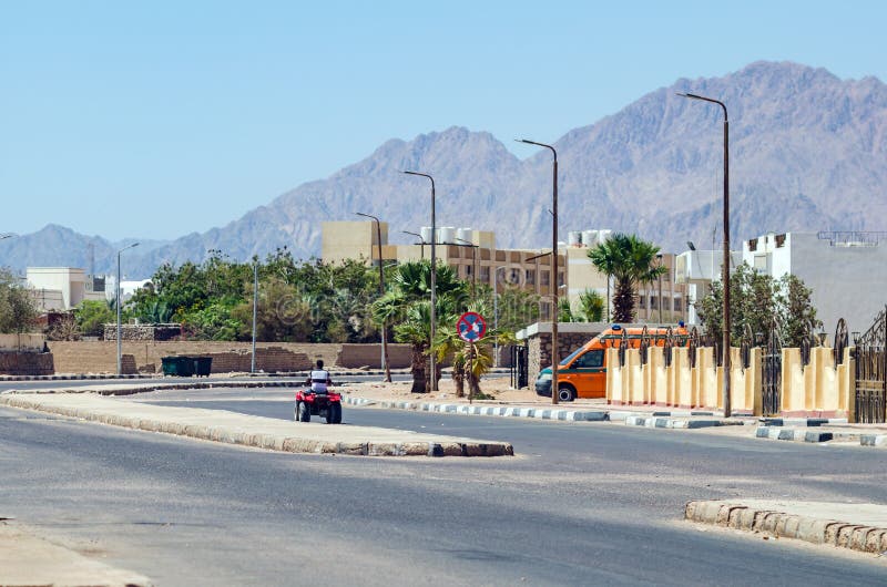 Streets of Dahab Egypt on a Sunny Day Stock Image - Image of travel ...
