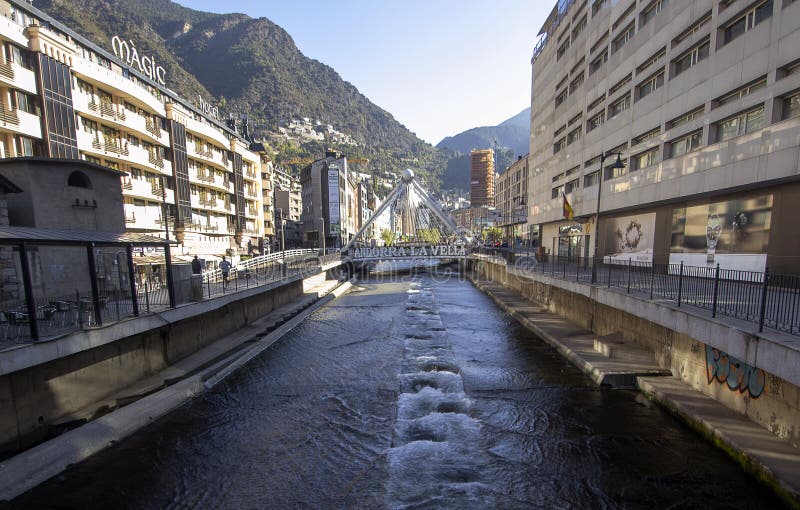 The Streets of Downtown Andorra La Vella in Andorra Editorial Image ...