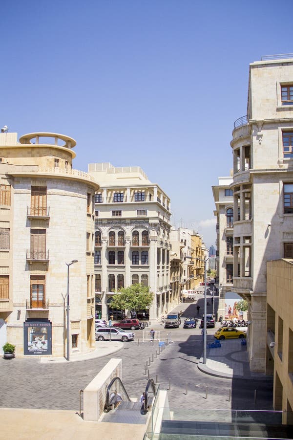 Streets of Downtown Beirut stock image. Image of city - 257932373