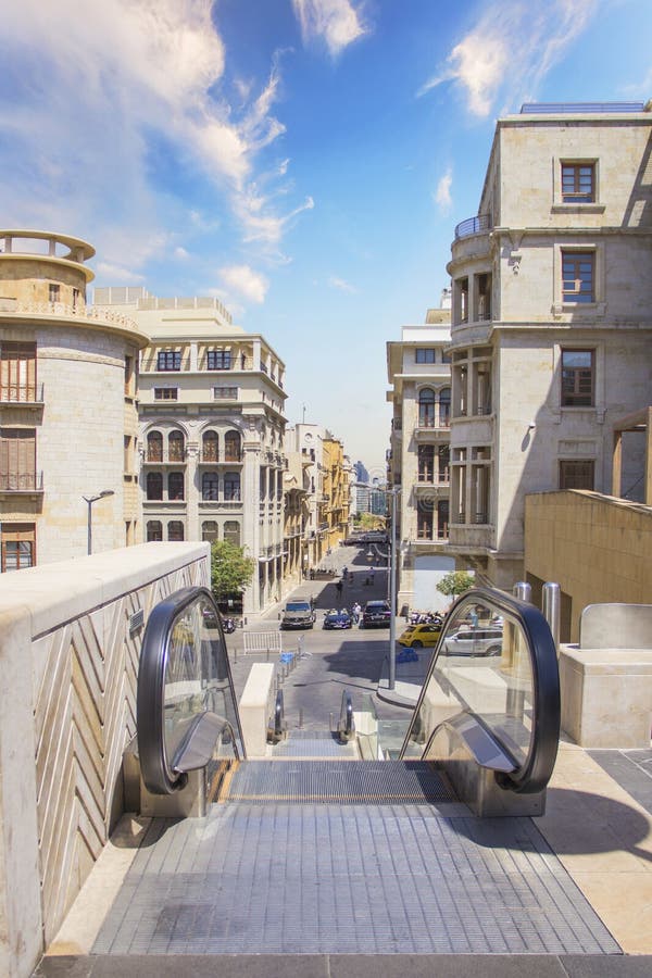 Streets of Downtown Beirut editorial stock image. Image of architecture ...