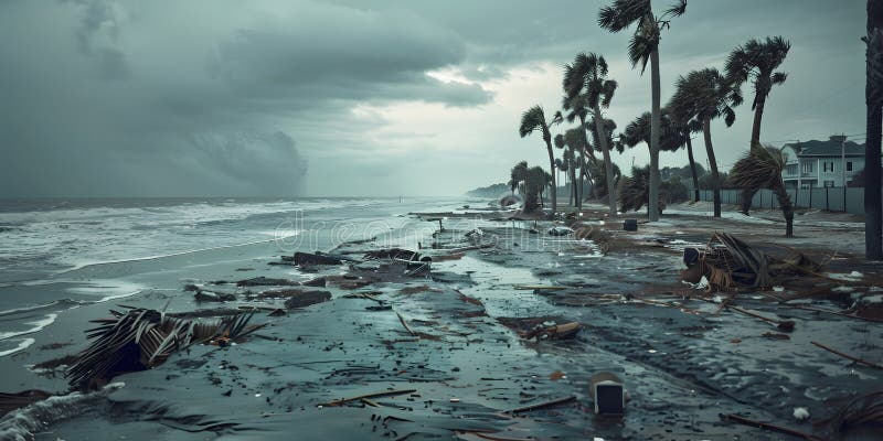 Streets after a hurricane stock image. Image of deep - 327293451