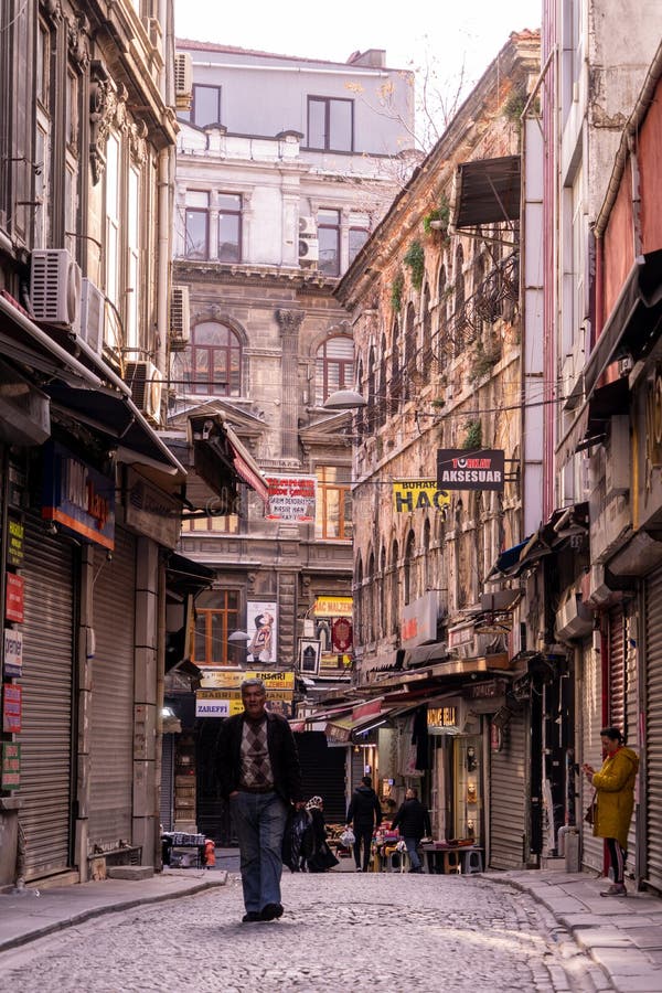 Streets of Istanbul editorial image. Image of europe - 267603600