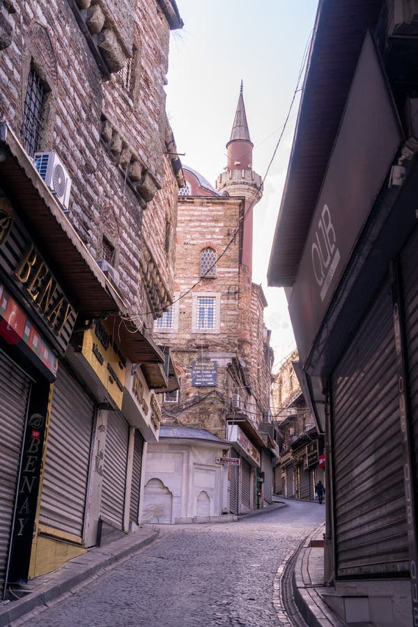 Streets of Istanbul editorial image. Image of famous - 267603610