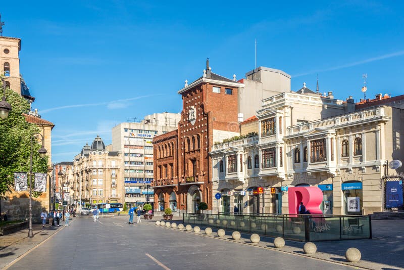 In the Streets of Leon in Spain Editorial Photography - Image of travel ...